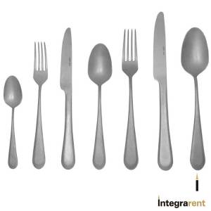 Noleggio cucchiaio tavola stone inox per Catering